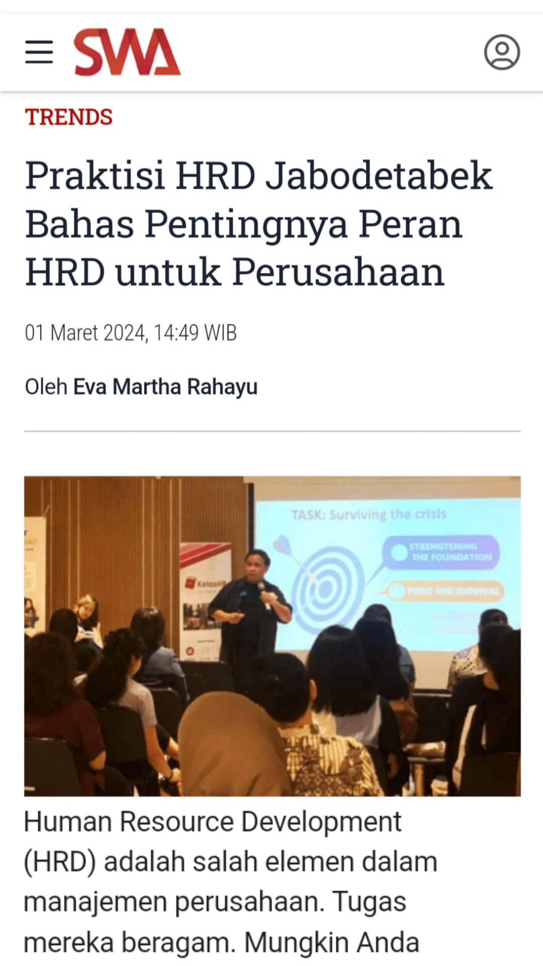 2 DAYS DEVELOPMENT PROGRAM PAYROLL MANAGEMENT - Kelas HR