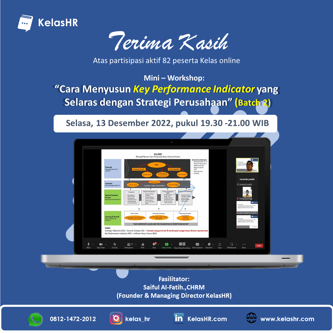 “𝗠𝗶𝗻𝗶 – 𝗪𝗼𝗿𝗸𝘀𝗵𝗼𝗽 : 𝗖𝗮𝗿𝗮 𝗠𝗲𝗻𝘆𝘂𝘀𝘂𝗻 𝗞𝗣𝗜 𝘆𝗮𝗻𝗴 𝗦𝗲𝗹𝗮𝗿𝗮𝘀 𝗱𝗲𝗻𝗴𝗮𝗻 𝗦𝘁𝗿𝗮𝘁𝗲𝗴𝗶 𝗣𝗲𝗿𝘂𝘀𝗮𝗵𝗮𝗮𝗻 (𝗠𝗲𝗻𝗴𝗴𝘂𝗻𝗮𝗸𝗮𝗻 ...