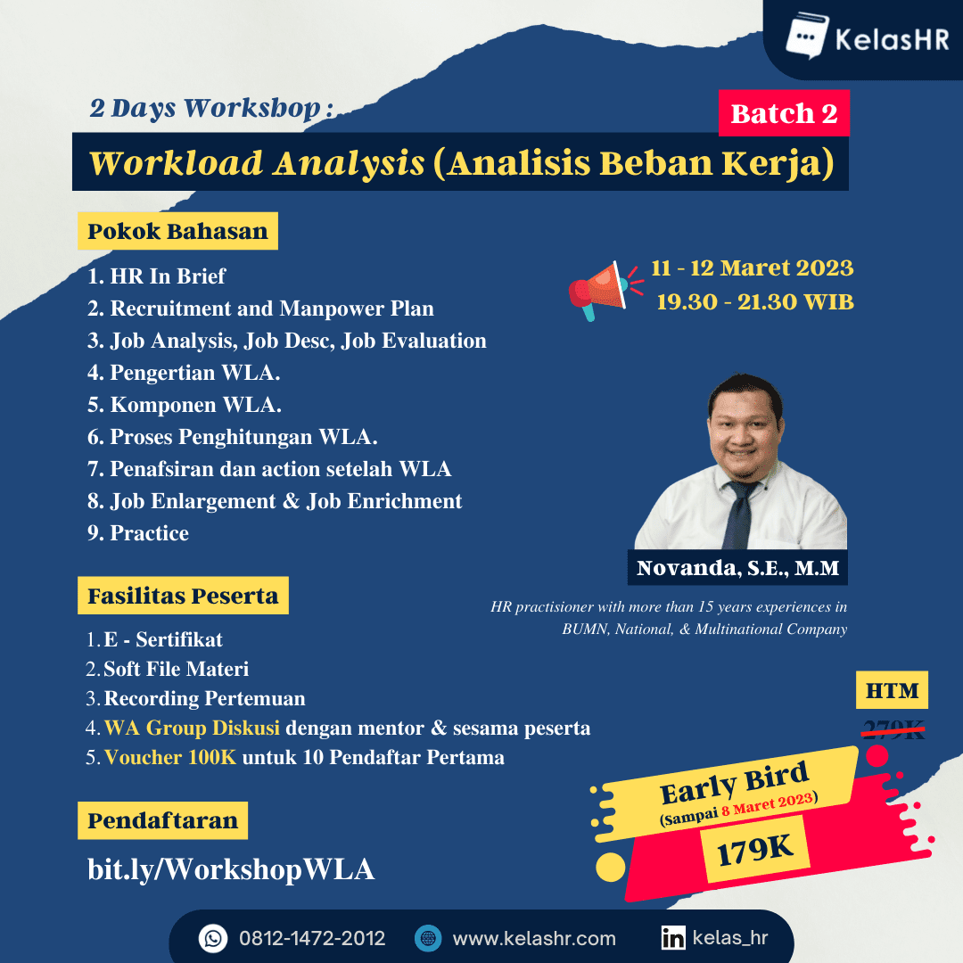 Workload Analysis (Analisa Beban Kerja) Batch 2 - Kelas HR
