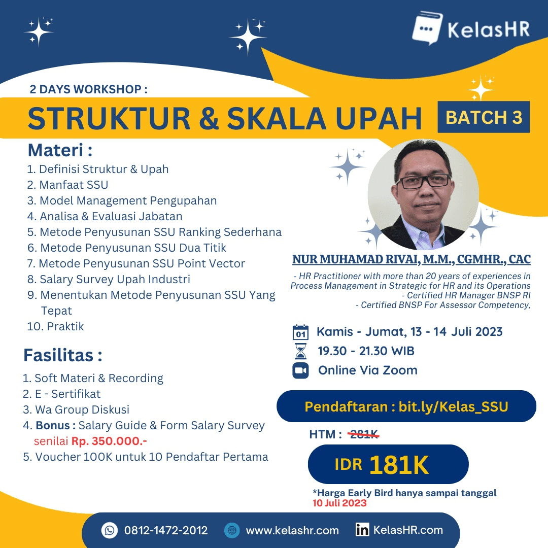 Struktur & Skala Upah Batch 3 - Kelas HR